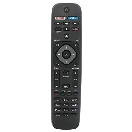 Replacement Remote Control for 43PFL5602/F7 50PFL5601/F7 50PFL5602/F7 55PFL5901/F7 55PFL5601/F7 55PFL5402/F7 65PFL5602/F7 Philips Smart TV