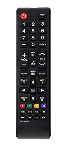 AA59-00666A Replaced Remote fits for Samsung TV UN32EH4003V UN40ES6003F LH32HDBPLGA UN32EH4003FXZA UN39EH5003FXZA UN60EH6003FXZAHH01 H32B H40B H46B LH32HDBPLGA/ZA LH40HDBPLGA/ZA UN40H5003