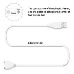 Original Replacement DC Charging Cable USB Cord for Rechargeable Wand Massagers Charger/Magnetic Charger(6mm)