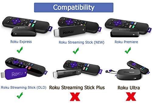 Replacement Charger with 10FT Long USB Power Cable for Roku Streaming Stick, Roku Express, Roku Premier Charging Cord(Not Compatible with Roku Streaming Stick+ & Ultra)