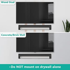 WALI Wall Mount for Sonos Playbar Sound Bar Easy to Install Speaker Wall Mount Kit, Hold 33 lbs Weight Capacity (SON001), Black