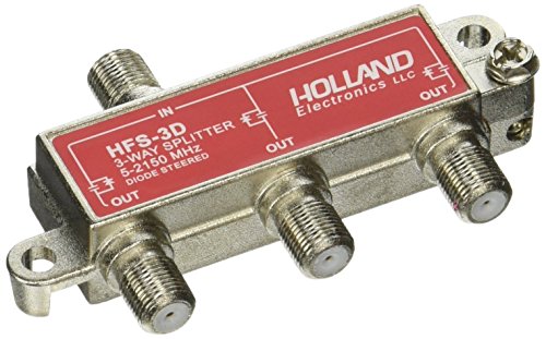 3-Way HD RF Cable TV 2150 Mhz Splitter