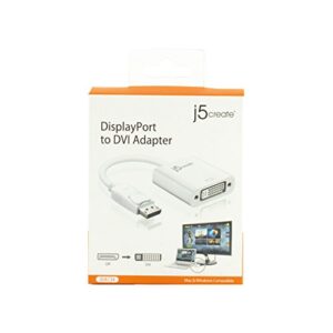 J5 Create Jda154 Display Port to HDMI Adapter Cable White