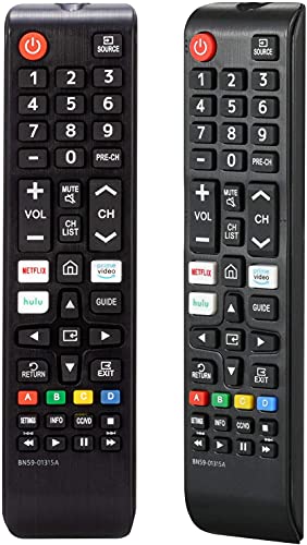 BN59-01315A BN59-01315D Replacement Remote Compatible with All Samsung Smart TV, 4K UHD Curve Ultra HDTV LED 6 7 8 Series with Netflix, Prime Video, Hulu App Keys