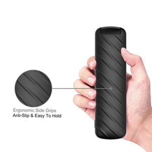 Cover Compatible for Alexa Voice Remote Pro 2022 Case Black Silicone Protective Protector with Lanyard - LEFXMOPHY