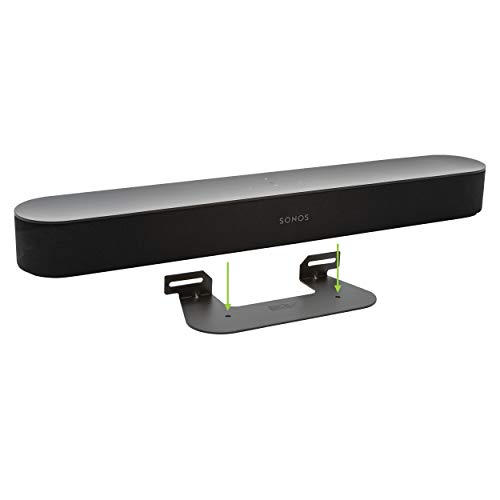 HIDEit Mounts Beam Wall Mount for Sonos Beam - Made in USA, Steel Soundbar Mount for Sonos Beam Soundbar, Soundbar Mounting Bracket Under TV