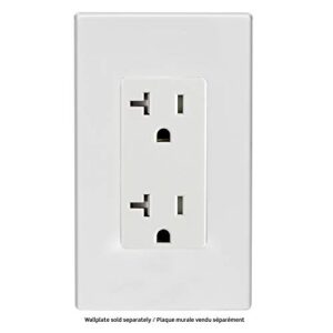 Leviton M02-T5825-Wmp 20a 125v White Decora Tamper Resistant Outlets 10 Count