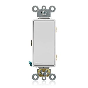 leviton 5693-2w 15-amp 120/277-volt decora plus rocker 3-way ac quiet switch, white