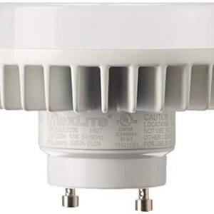 Leviton 9850-LED LED Ceiling Lamp Holder with 10W Bulb Guard, 1 Count (Pack of 1), White