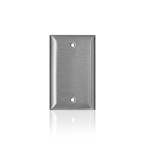 Leviton SS13-40 C-Series 1-Gang Blank, Type 302/304 Stainless Steel