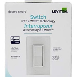 Leviton R51-DZ15S-1RZ Switch, Clear