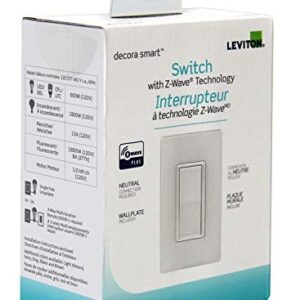 Leviton R51-DZ15S-1RZ Switch, Clear