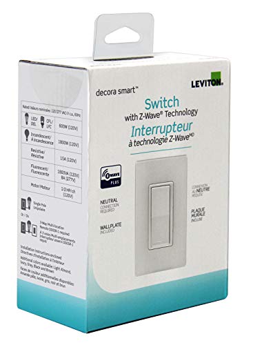 Leviton R51-DZ15S-1RZ Switch, Clear