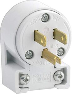 leviton mfg co 020-515an-00w 15a 3-wire cord plug, white