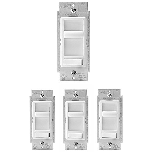 Leviton 6674-P0W, 4-Pack, White