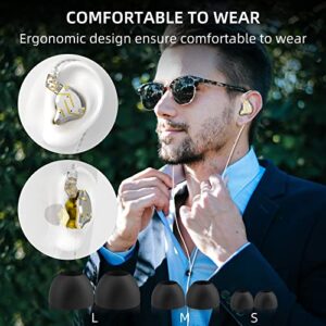 KZ ZS10 Pro in Ear Monitor Earphone, 4BA 1DD Metal Earbuds, HiFi Bass Headphones IEM with Detachable 2 Pin C-Cable(Gold,No Mic)