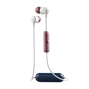 skullcandy jib wireless in-ear earbud – white/crimson