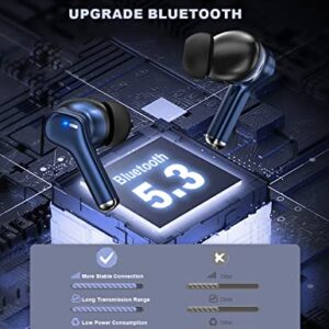 Myinnov Active Noise Cancelling Wireless Earbuds,Bluetooth 5.3 Headphones with 6 Microphones,Ture Wireless in-Ear Detection Ear Buds, IPX6 Waterproof Stereo Earphones for iPhone&Android