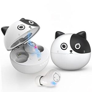 Togetface Kids Wireless Earbuds,Bluetooth Earbuds with Milk Cat Design HiFi Stereo for Girls/Boys Bluetooth 5.0 in-Ear Headphones with 36H Playtime and Portable Lightweight Charging Case