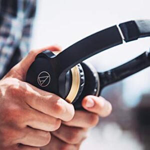 Audio-Technica ATH-AR3BTBK SonicFuel Bluetooth Wireless On-Ear Headphones with Mic & Control, Black