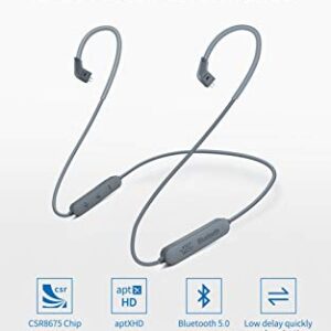 KZ HD Bluetooth V5.0 Headphone/Earphone Wireless Cable with Microphone Replacement for (C PIN (KZ-ZSN/ZSNpro/AS16/ZS10pro))