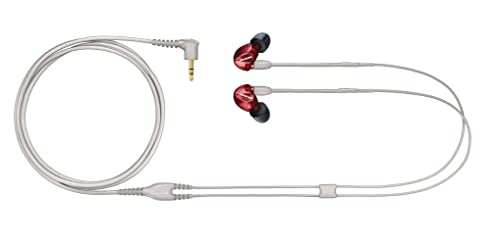 Shure SE535LTD Professional Wired Sound Isolating Earbuds, High Definition Sound + Natural Bass, Three Drivers, Secure in-Ear Fit, Detachable Cable, Durable Quality - Red