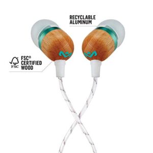 House of Marley Smile Jamaica Wired Noise Isolating Headphones with Microphone, Mint