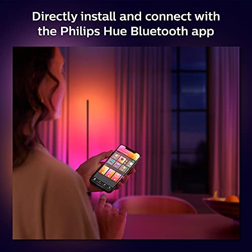 Philips Hue Gradient Ambiance Lightstrip Extension (1m/3ft Extension), Flowing Multicolor Effect, Works with Amazon Alexa, Apple Homekit and Google Assistant, Bluetooth Compatible, Requires Base Kit