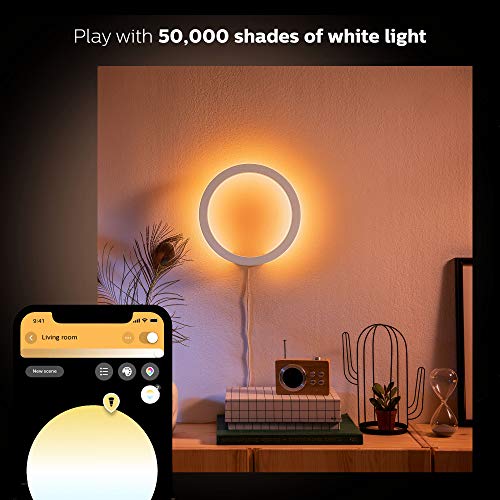 Philips Hue Sana White and Color Ambiance Wall Light (Works with Amazon Alex and Google Assistant)