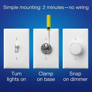 Lutron Aurora Smart Bulb Dimmer Switch | for Philips Hue Smart Bulbs | Z3-1BRL-WH-L0 | White