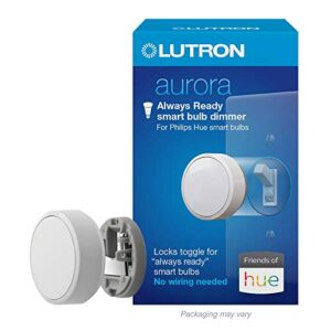 lutron aurora smart bulb dimmer switch | for philips hue smart bulbs | z3-1brl-wh-l0 | white