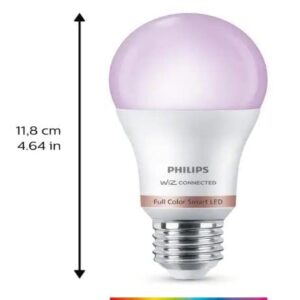 PHILIPS Color and Tunable White A19 LED 60W Equivalent Dimmable Wi-Fi Wiz Connected Smart LED Light Bulb, Easy Control with App or Voice, Works with Alexa, Google Assistant, Siri Shortcuts (4-Pack)