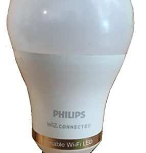 Philips Soft White A19 LED 60W Equivalent Dimmable WiZ Connected Smart Light Bulb 4 Pack