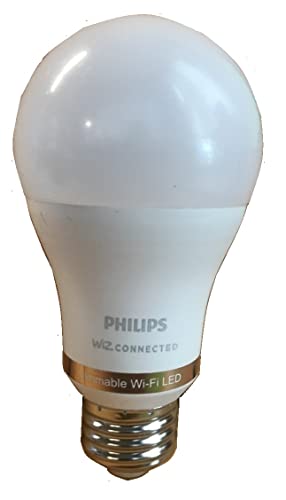 Philips Soft White A19 LED 60W Equivalent Dimmable WiZ Connected Smart Light Bulb 4 Pack