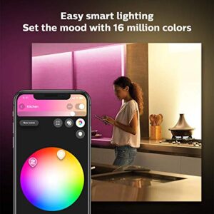 Philips Hue Lightstrip Plus (1m/3ft Extension Without Plug), Works with Amazon Alexa, Apple Homekit and Google Assistant, Bluetooth Compatible, Single Color Effect