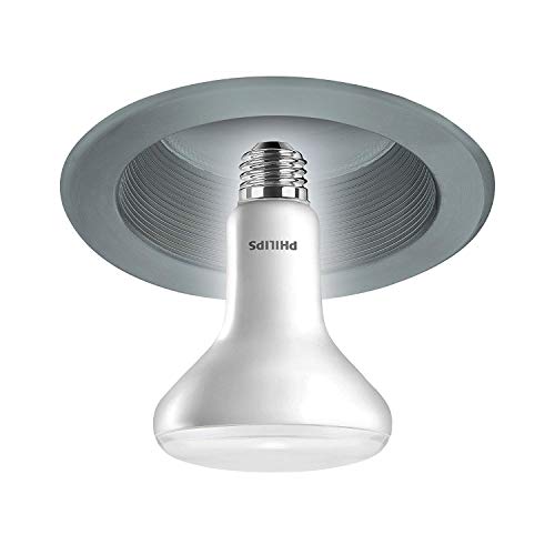 Philips LED Frosted Indoor BR30, Dimmable Warm Glow Effect, 650 Lumen, 2700-2200K, 7.2W=65W, E26 Base, 6-Pack