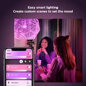 Philips Hue White & Color Ambiance BR30 LED Smart Bulbs, 16 Million Colors (Hue Hub Required), Compatible with Alexa, Google Assistant, and Apple HomeKit, Old Version, 4 Bulbs