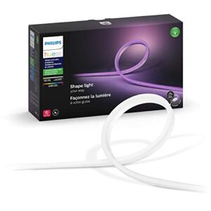 philips hue white & color ambiance outdoor lightstrip 5m/16ft (requires hue hub, works with amazon alexa apple homekit and google assistant) (530931)