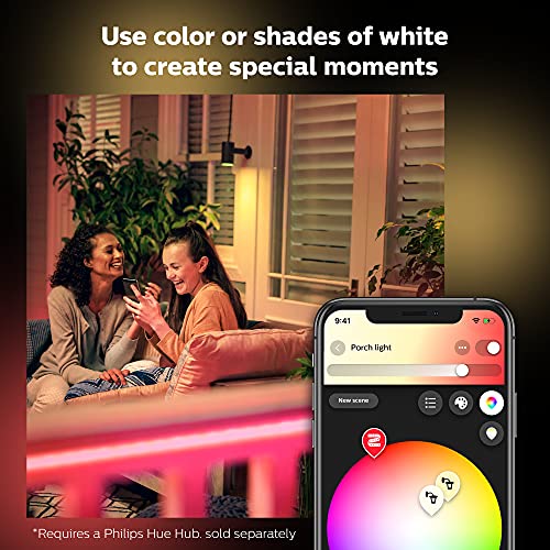 Philips Hue White & Color Ambiance Outdoor LightStrip 5m/16ft (Requires Hue Hub, Works with Amazon Alexa Apple HomeKit and Google Assistant) (530931)