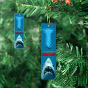 Bookmarks Ruler Metal Jaws Measure Horror Bookography Movies Bookworm Reading Tassels for Book Bibliophile Gift Reading Christmas Ornament Markers Bookmark