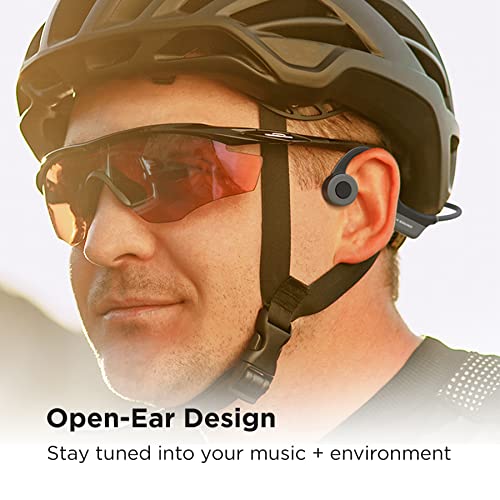 OPN Sound-Dashlyte Open Ear Bone Conduction Headphone - Bluetooth Wireless Headset with Led Lights - Upgraded Stereo Noise Cancelling - 7 Hours Playtime - Long-Term Comfort for Sports/Workout - Black