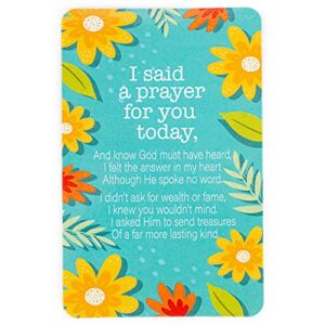 I Said A Prayer Floral Blue 3.5 x 2.5 Cardstock Keepsake Bookmarks Pack of 12