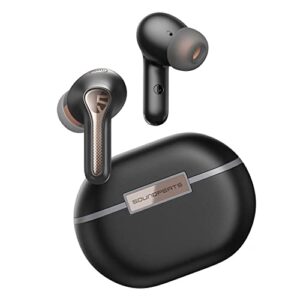 soundpeats capsule3 pro wireless earbuds with hi-res and ldac, 43db hybrid active noise cancelling bluetooth 5.3 earphones with 6 mics for calls, 52 hours of playtime, transparency mode, game mode