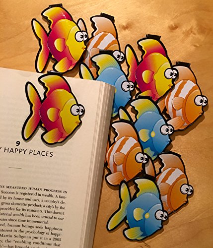 Seahorse Bulk Bookmarks for Kids Girls Boys (Set of 10) Bookmarks for kids! School Student Incentives– Library incentives– Reading Incentives- Party Favor Prizes- Classroom Reading Awards