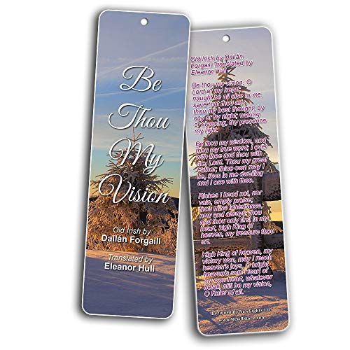 Hymn Bookmarks Series 1 - Amazing Grace (60-Pack) - Classic Gospel Song Lyrics - Bring You Back to The Good Old Day Worship - Stocking Stuffers for Men Women