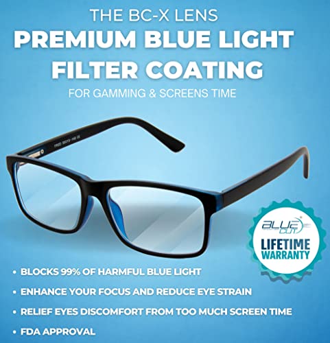 Blue Light Blocking Glasses for Men/Women Anti-Fatigue Computer Monitor Gaming Glasses Prevent Headaches Gamer Glasses