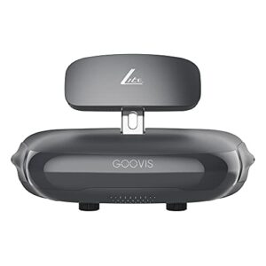 goovis lite – 3d hd headsets oled display goggles glasses, built-in adjustment hyperopia & myopia lens compatible with pc, smart phone, set-top box, uav