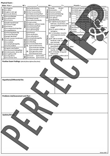 Perfect H&P Notebook (Medical History and Physical Exam Notebook)