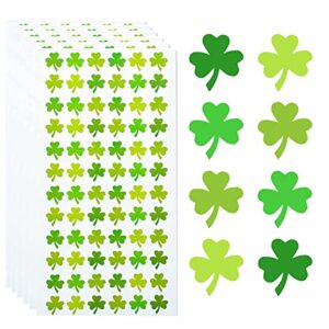 1440 Pcs St. Patrick's Day Stickers Green Shamrock Stickers Self-Adhesive Clover Stickers Teacher Reward Stickers Irish Decorations Stickers for Card Gift Envelope St Patricks Day Party Accessories