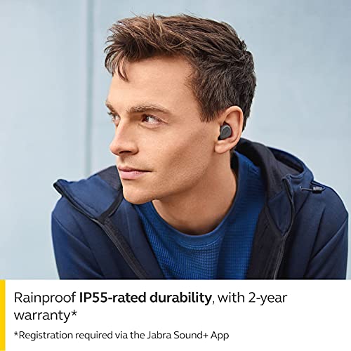 Jabra Elite 3 in Ear Wireless Bluetooth Earbuds – Noise Isolating True Wireless Buds with 4 Built-in Microphones for Clear Calls, Rich Bass, Customizable Sound, and Mono Mode - Dark Grey